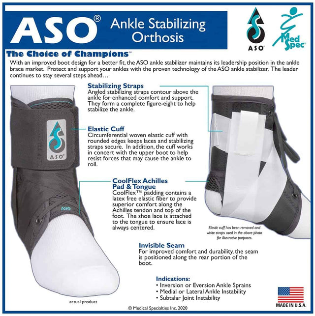 Med Spec ASO EVO Ankle Brace | Remington Medical
